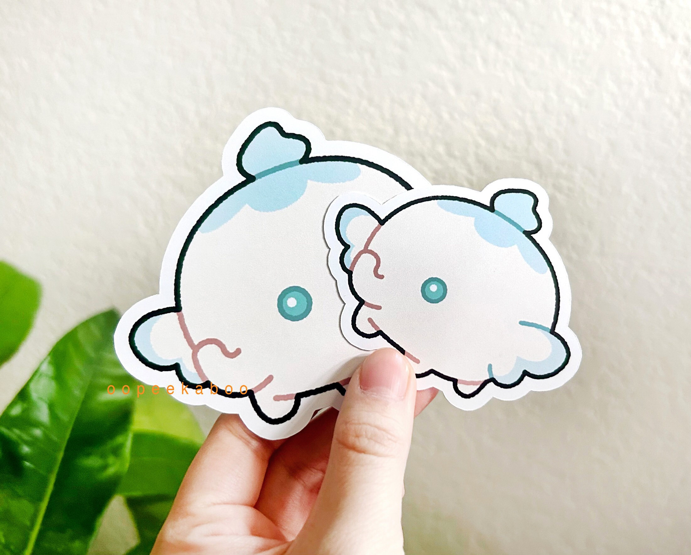 Teafant Palworld Inspired Sticker, Kawaii Pals Elephant Fanart Sticker ...