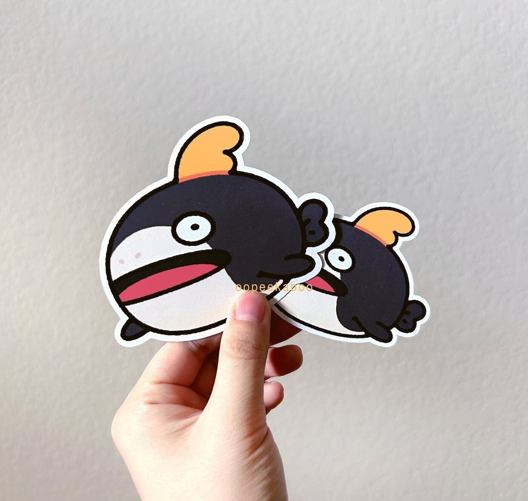 Dumud Palworld Inspired Sticker, Kawaii Pals Fish Blobfish Mudskipper ...