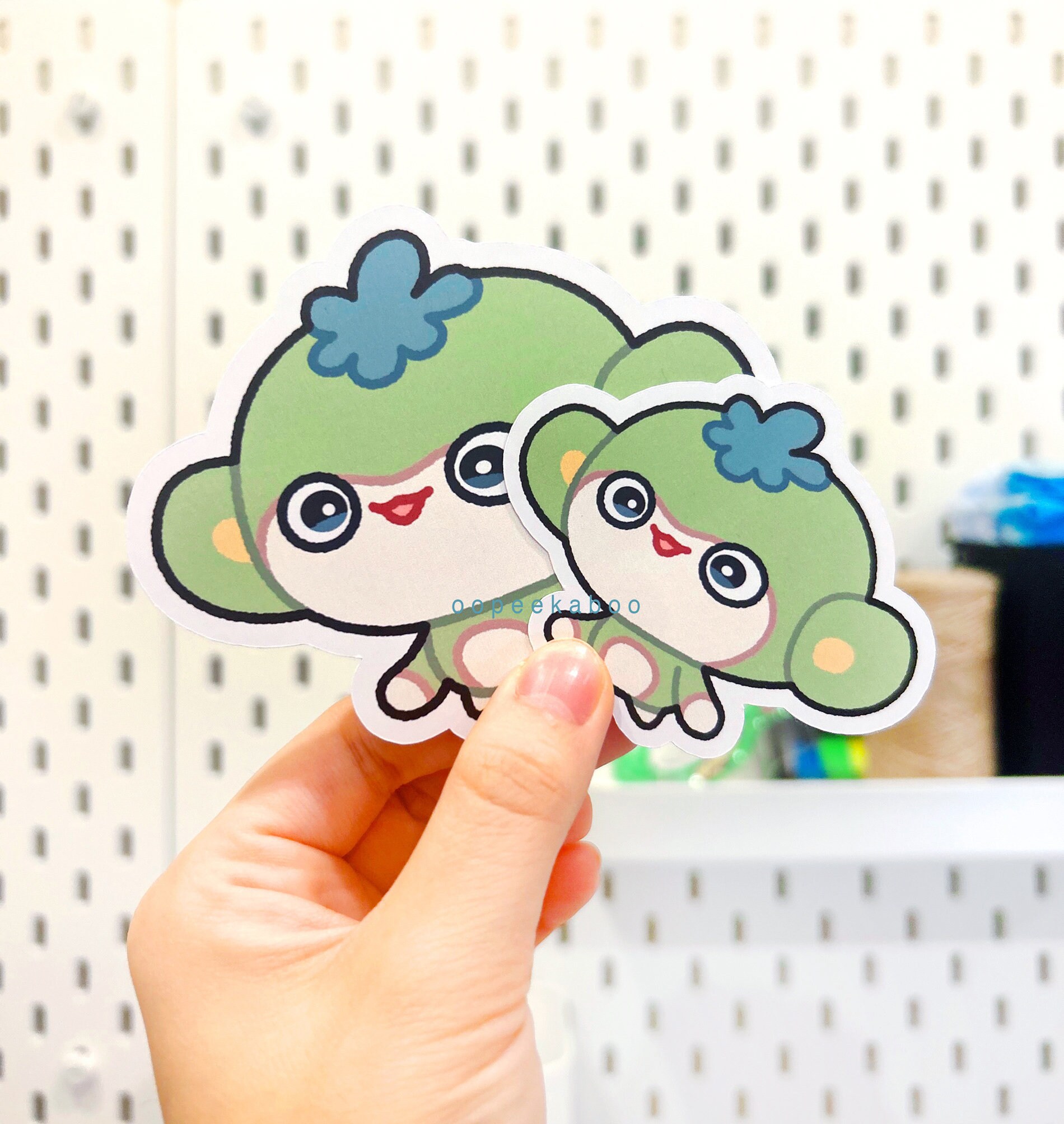 Tanzee Palworld Inspired Sticker, Kawaii Pals Green Monkey Fanart ...