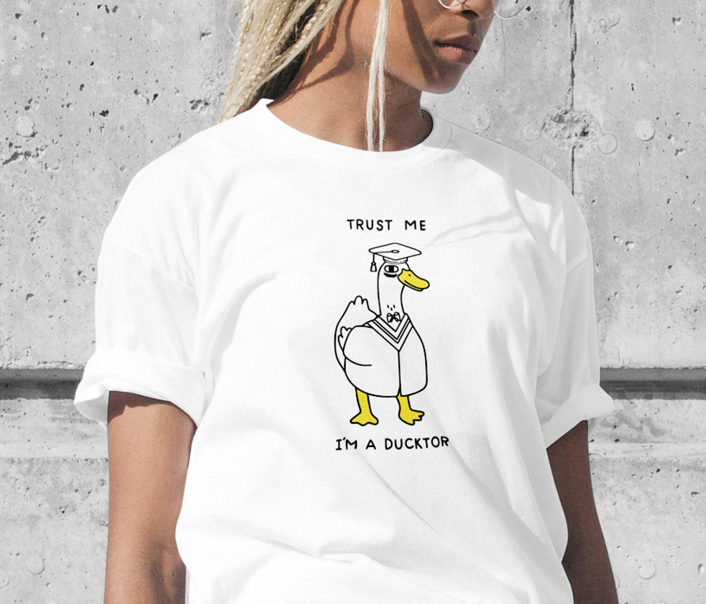 Ducktor T-shirt, Trust Me I'm a Ducktor, Unisex Crew Neck Shirts, Funny ...