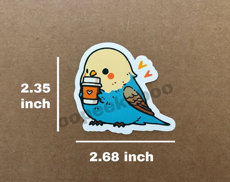 Cute Bird Drinking Coffee, Parrot Budgie Holding a Cup Drinking Tea ...