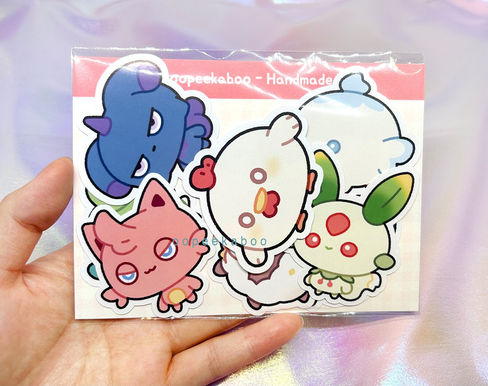 Palworld Inspired Sticker Pack 8pcs, Kawaii Pals Fanart Stickers, Die ...