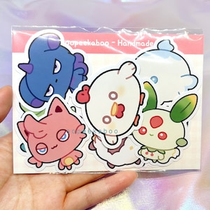 Palworld Inspired Sticker Pack 8pcs, Kawaii Pals Fanart Stickers, Die ...