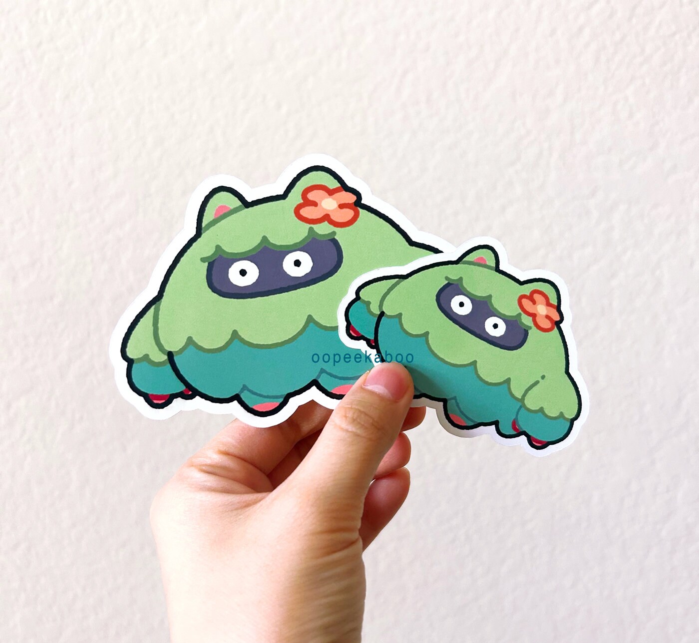 Wumpo Botan Palworld Inspired Sticker, Kawaii Pals Green Wumpo Mount ...