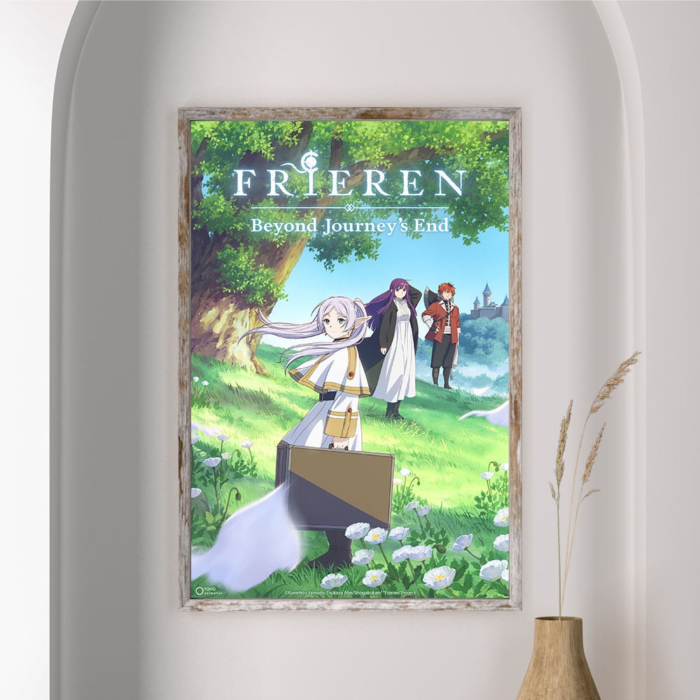 Frieren Beyond Journey's End Movie Poster Vintage Retro Art Print Wall ...