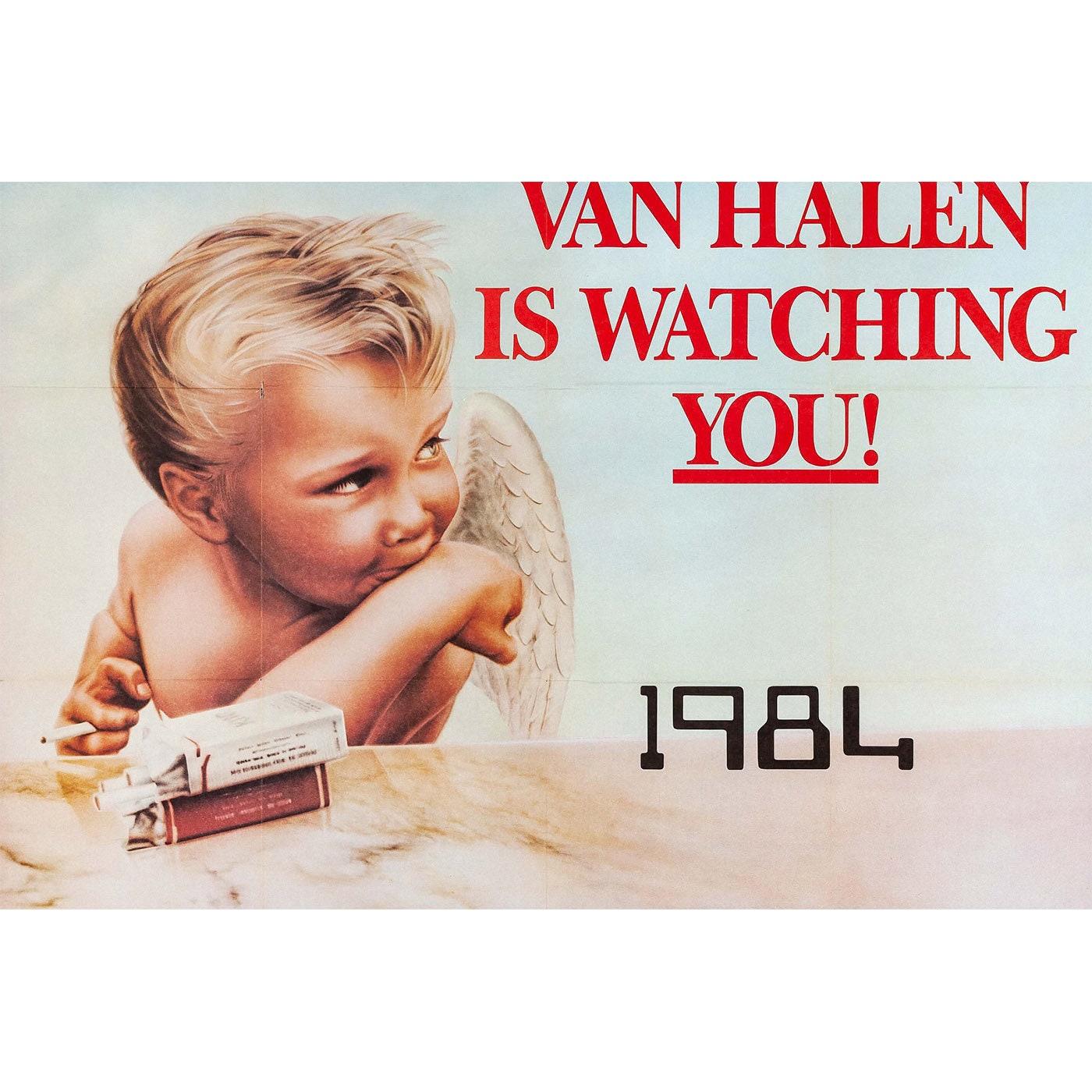 Van Halen Poster 1984 Hard Rock Band Album Music Cover, Canvas Poster ...