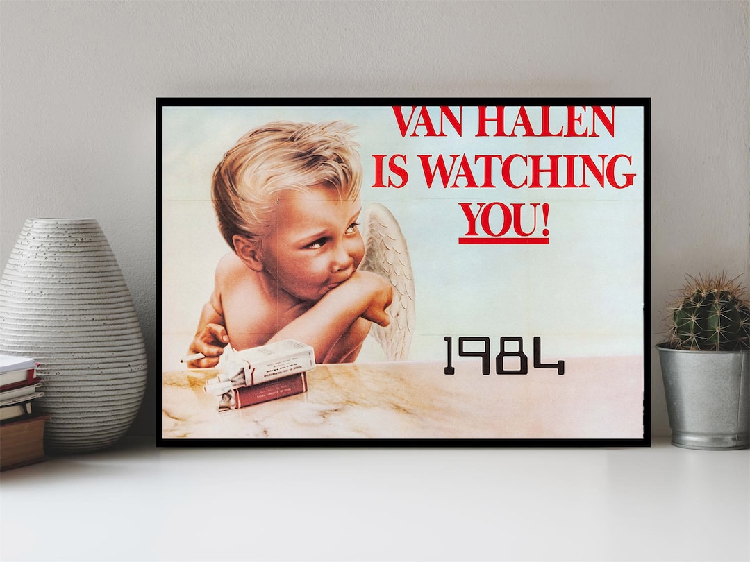 Van Halen Poster 1984 Hard Rock Band Album Music Cover, Canvas Poster ...