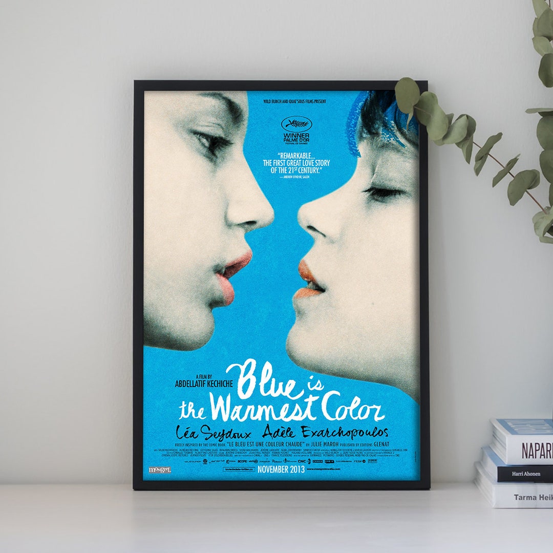 Blue is the Warmest Color Movie Poster High Quality Canvas Art Print ...