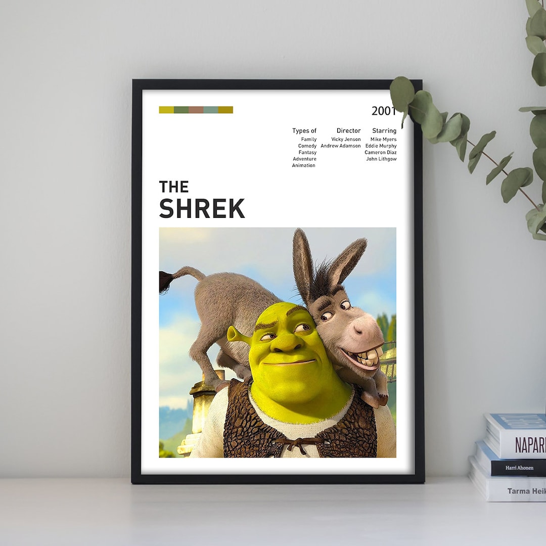 Shrek Animation Customized Posters Personalized Movie - Etsy