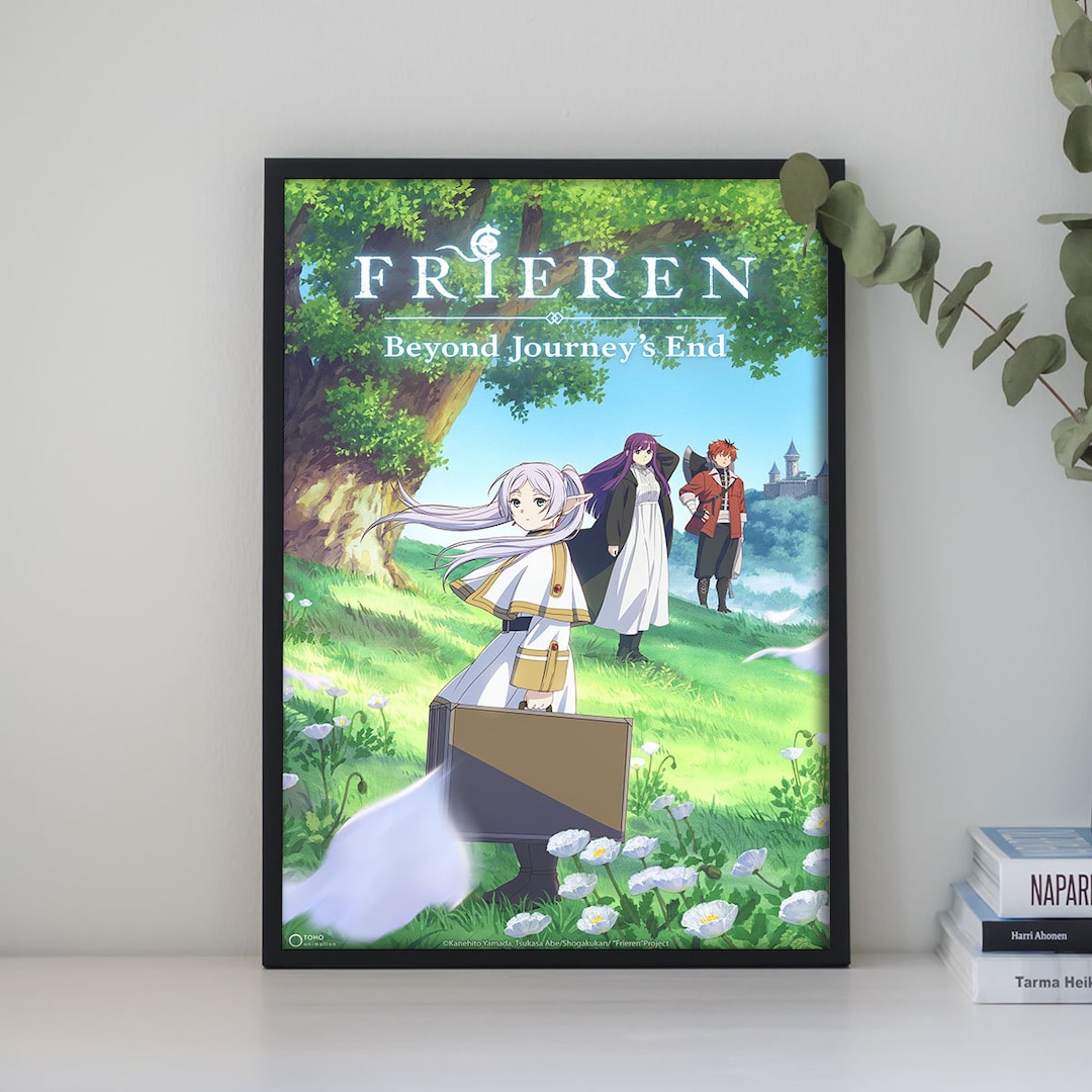 Frieren Beyond Journey's End Movie Poster Vintage Retro Art Print Wall ...