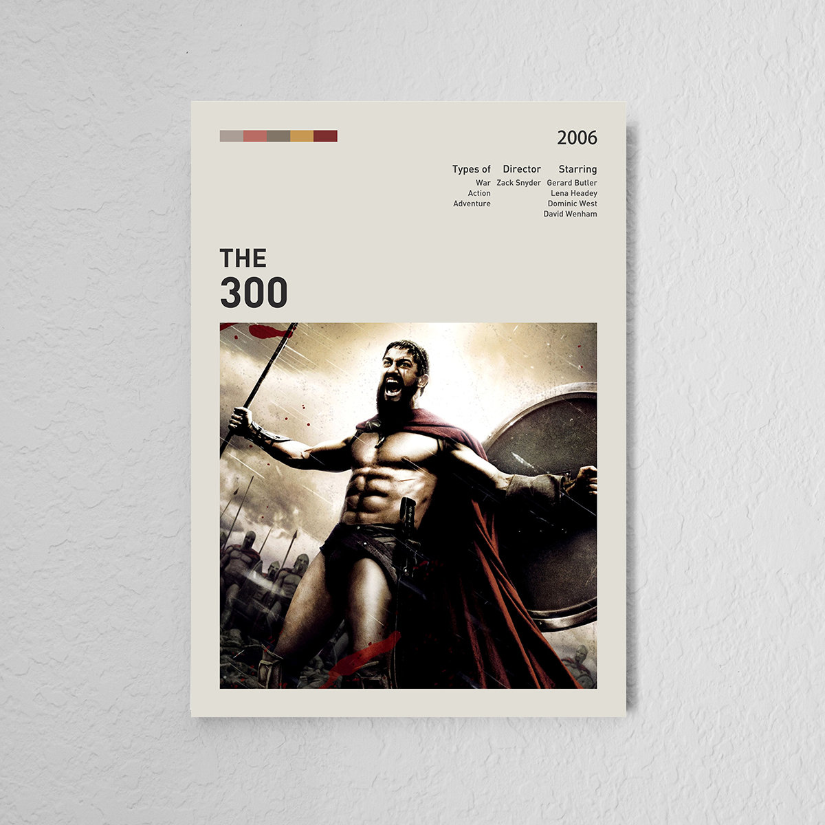 Affiche personnalisée des 300 guerriers de Sparte, affiches de films ...
