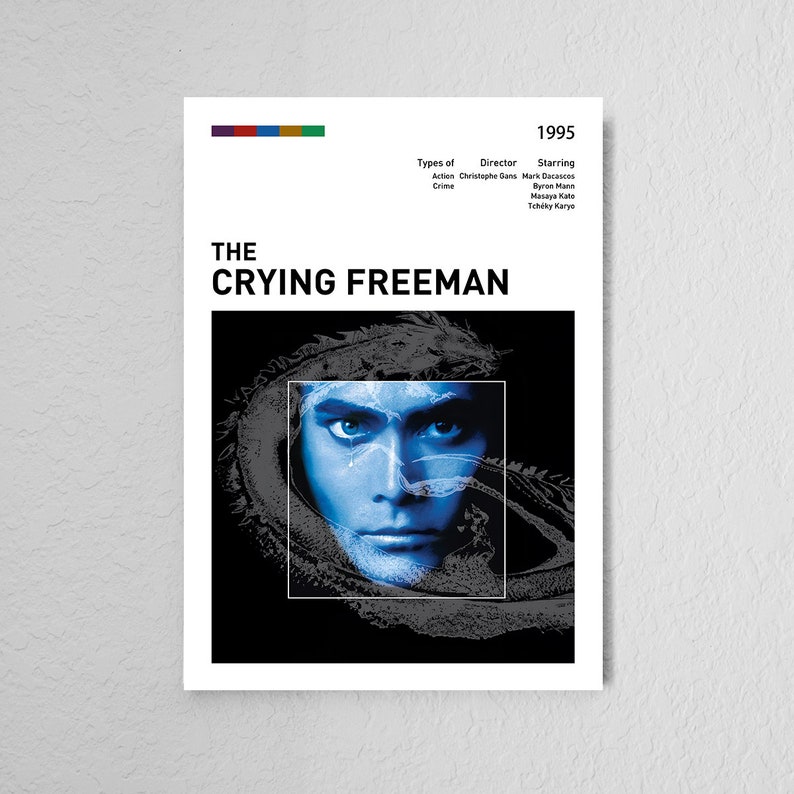 Crying Freeman 1995 Movie Poster, Classic Film Posters, Personalized ...