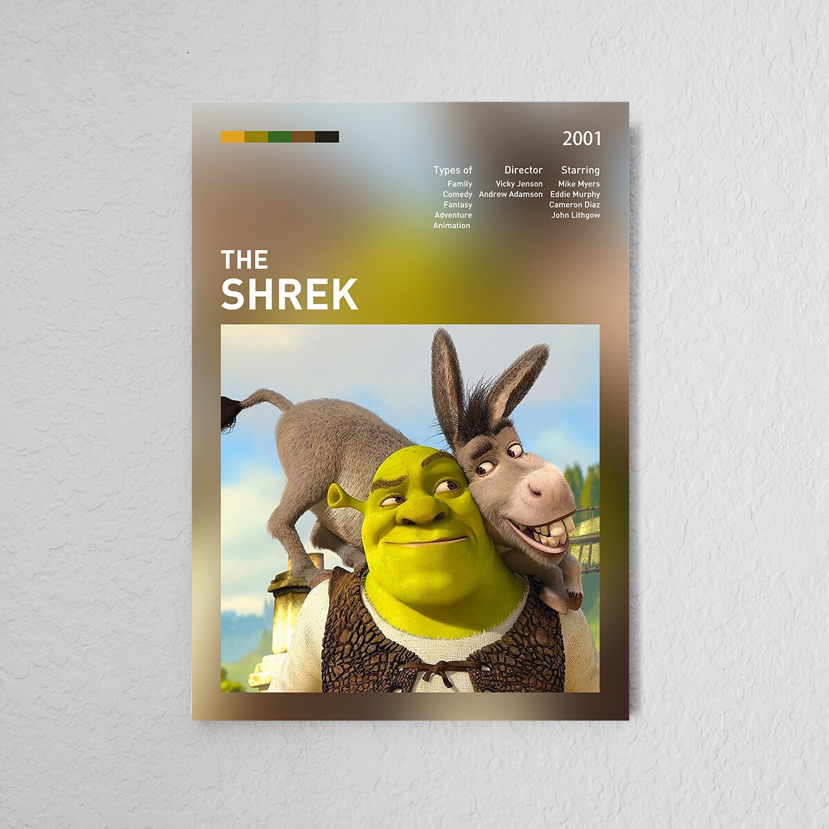 Shrek Animation Customized Posters, Personalized Movie Posters, Classic ...