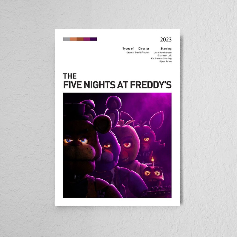 Five Nights at Freddy's Movie Poster, Classic Film Posters ...