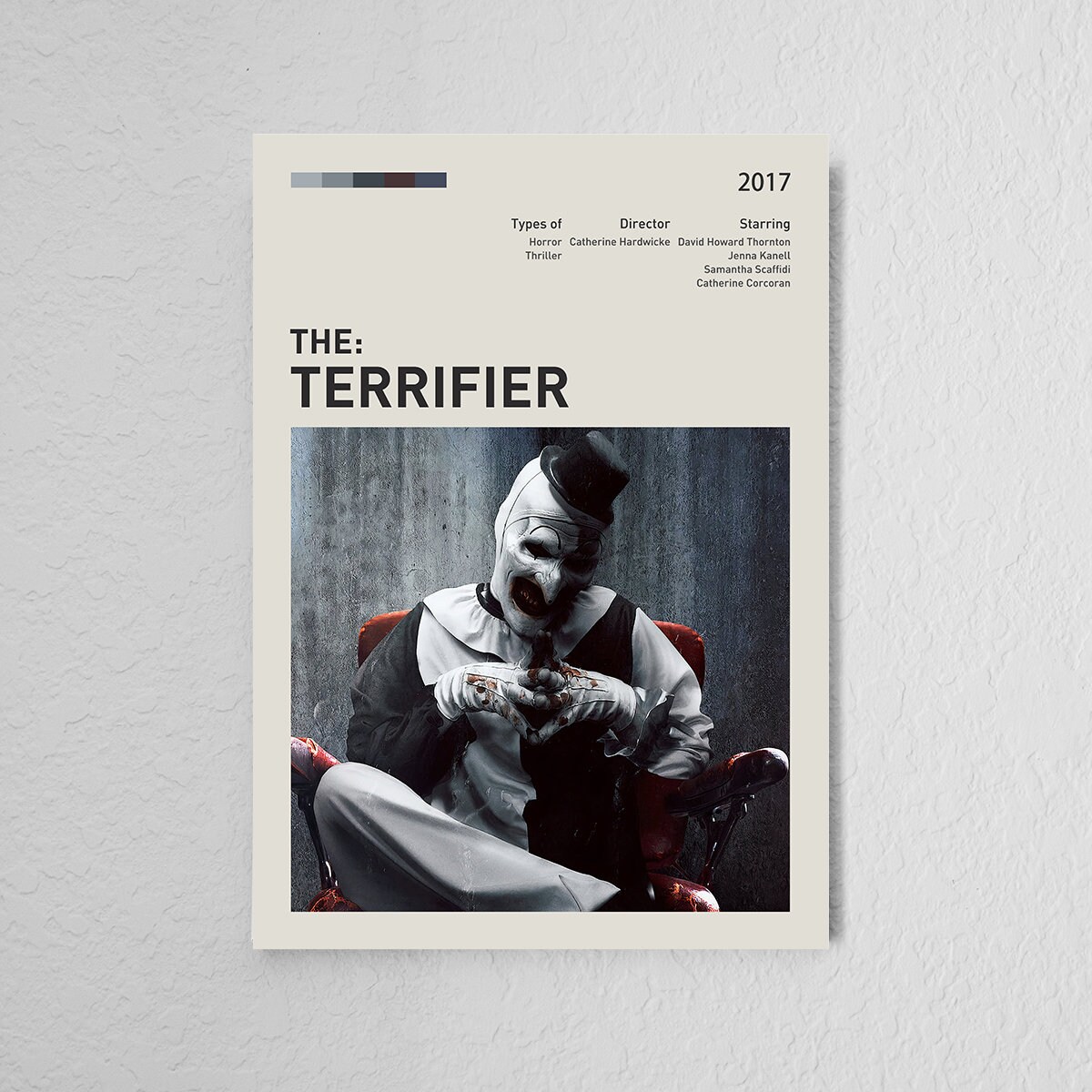Terrifier Movie Custom Poster, Classic Film Posters, Vintage Movie ...