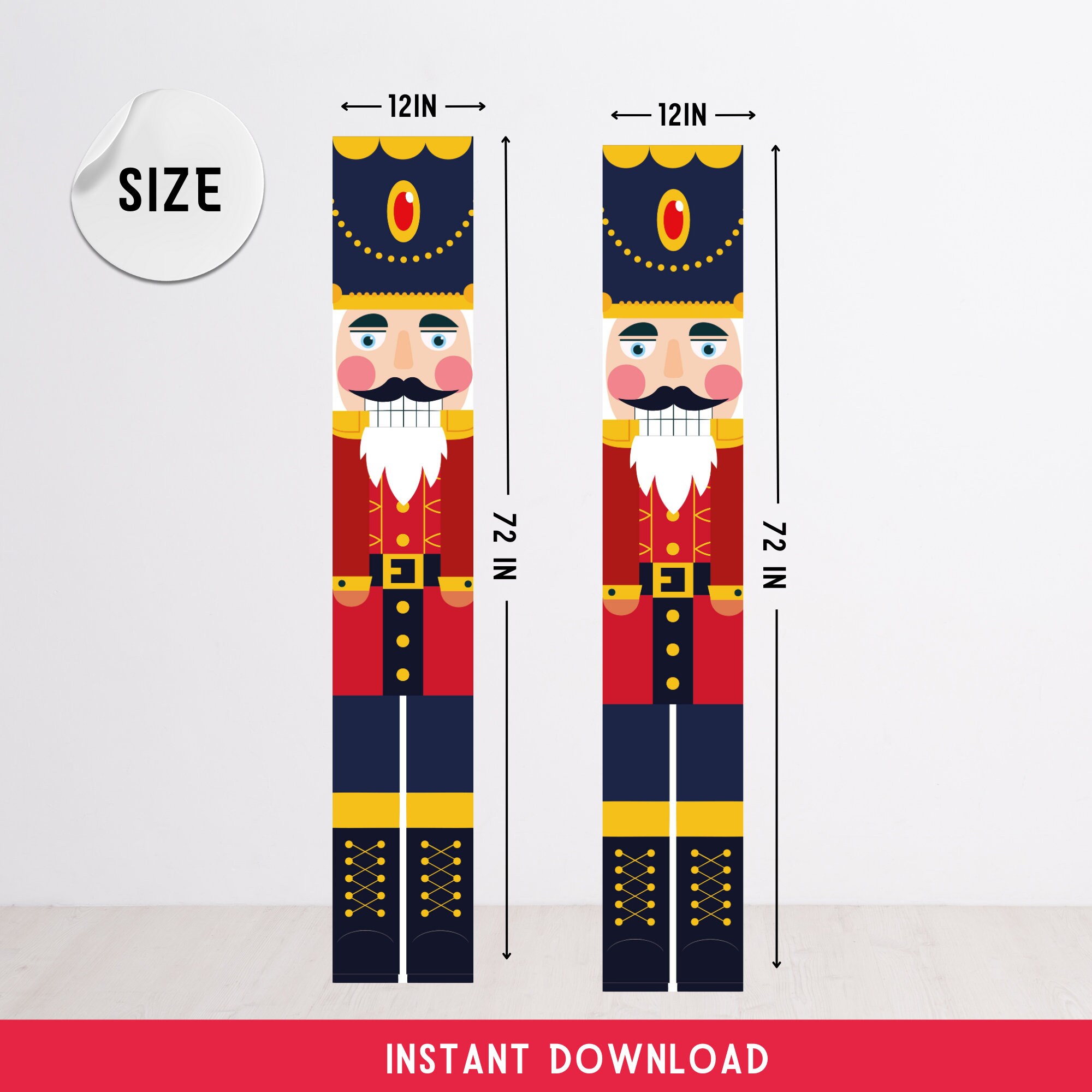 Nutcracker Christmas Decorations Banner, Merry Christmas Party Decor ...