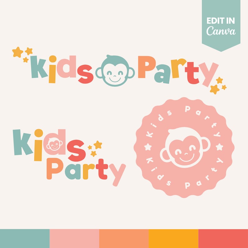 Kids Logo Template, Kids Logo Design, Playful Kids Logo, Children's ...