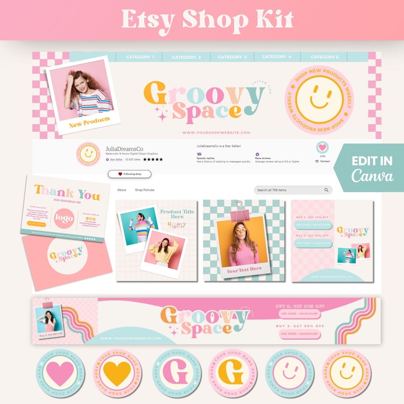 Etsy Branding Kit Earthy - Etsy
