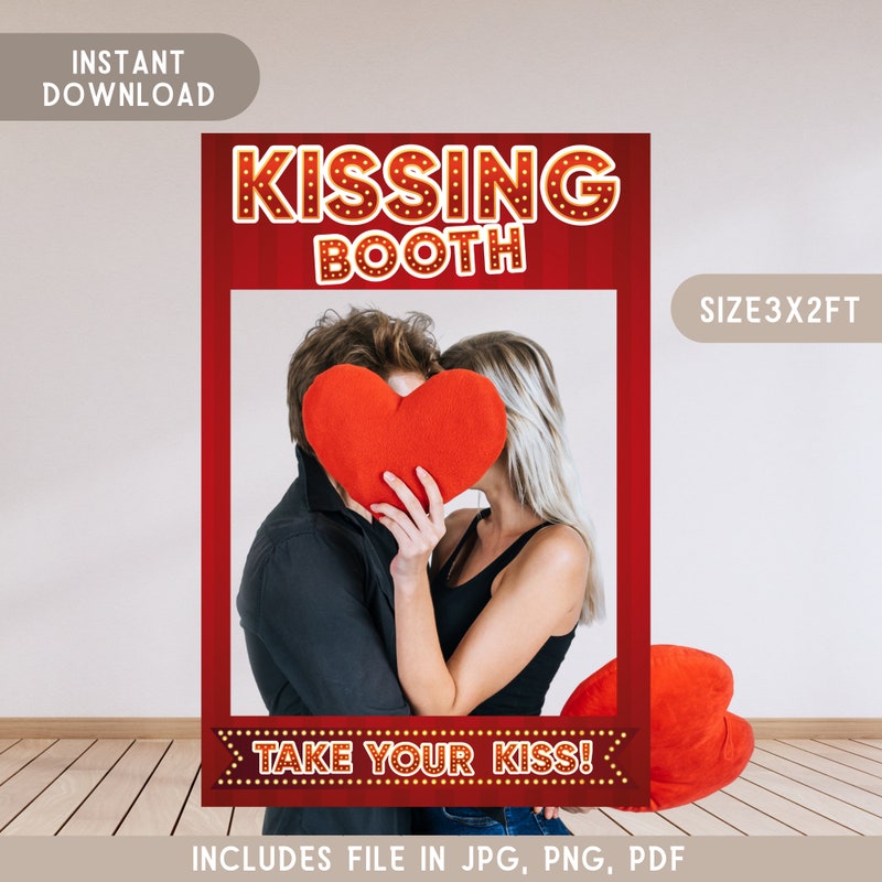 Kissing Booth Sign - Etsy
