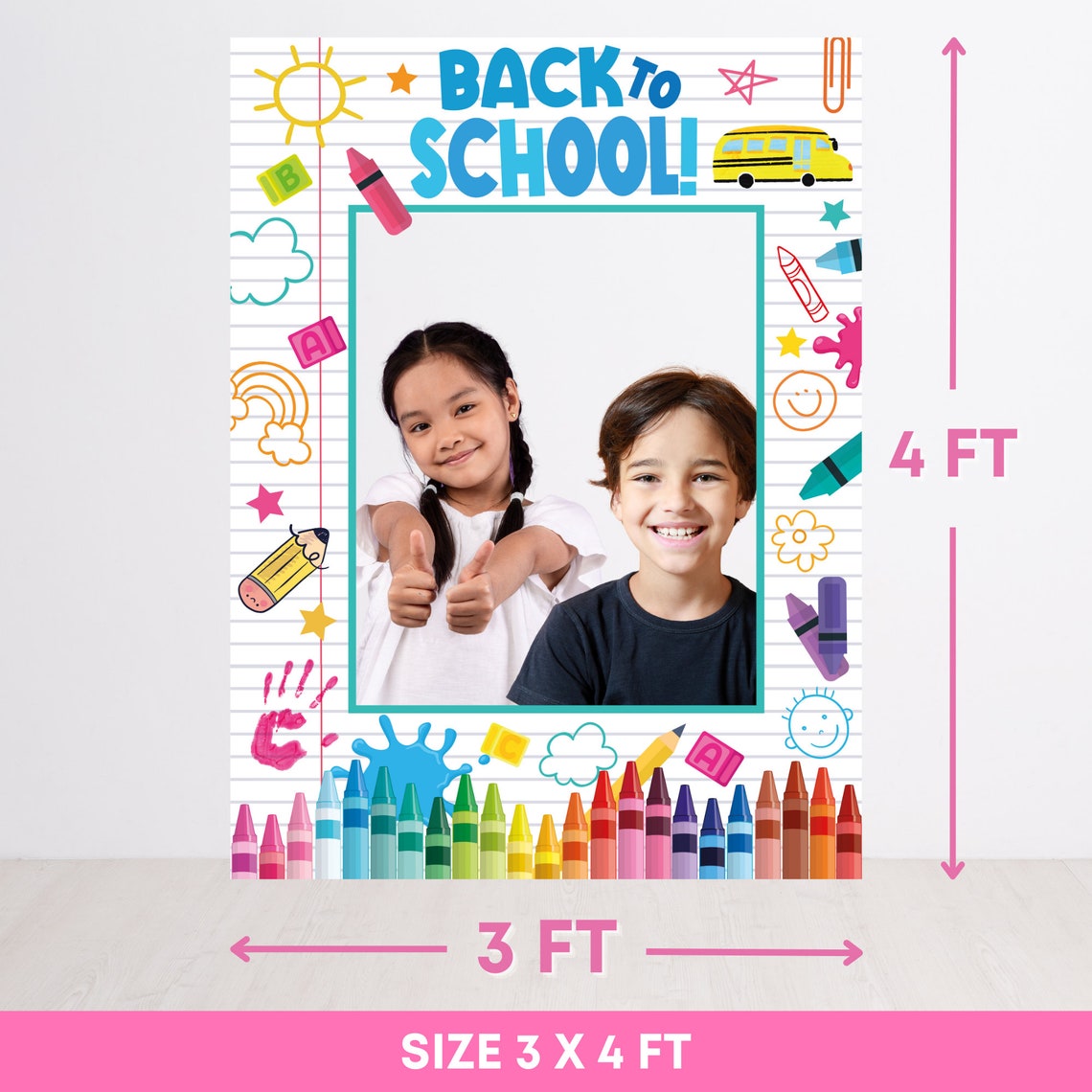 Back to School Photo Booth, Back to School Custom Text, Back to School ...