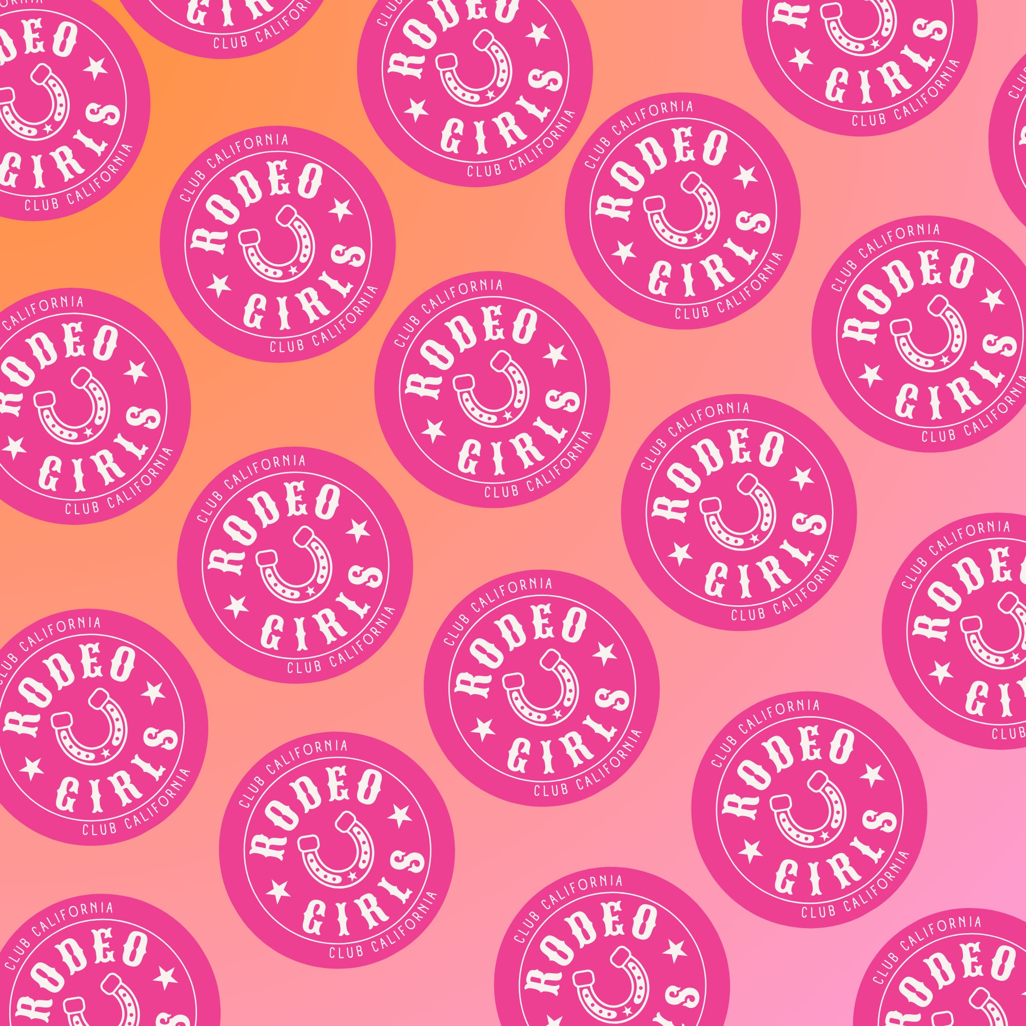 Rodeo Girls Logo, Pink Cowgirl Logo, Retro Cowgirl Logo, Cowgirl ...