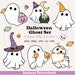 Ghost Kawaii Clipart, Cute Halloween Kawaii, Ghost Doodle Set, Ghost ...