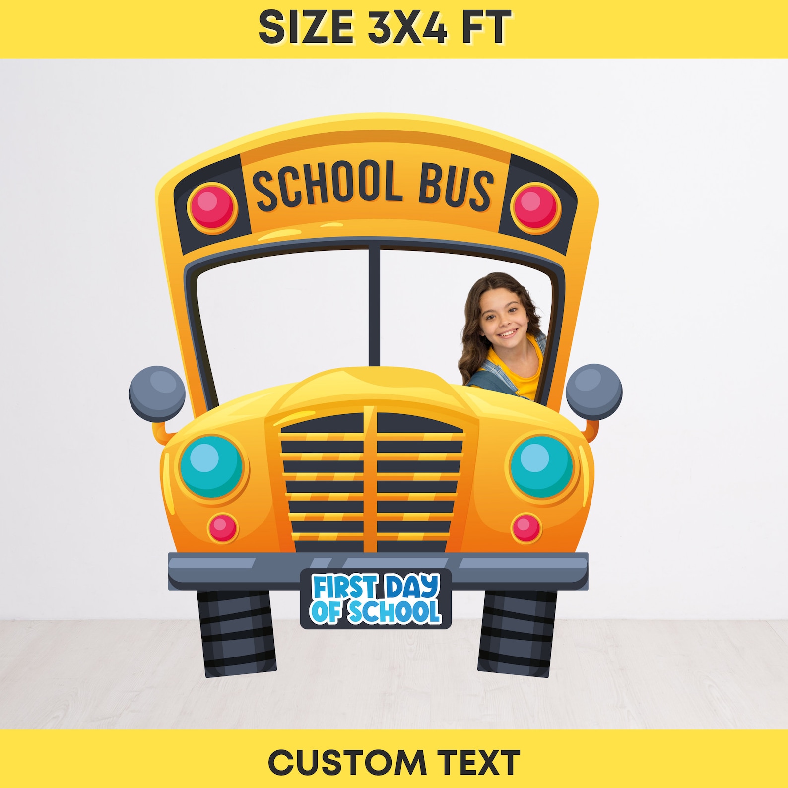 First Day of School Selfie Frame, Back to the School Photo Booth ...