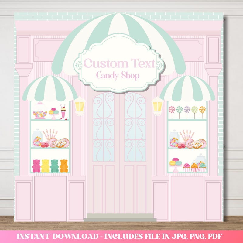Customize Candy Backdrop - Etsy