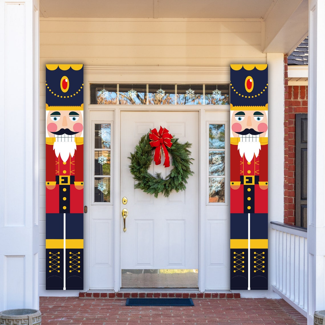 Nutcracker Christmas Decorations Banner, Merry Christmas Party Decor ...