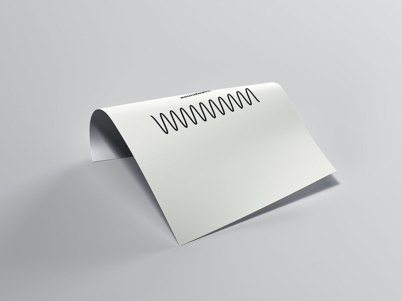 Soundwave Poster Music Themed Minimalist Wall Poster - Etsy