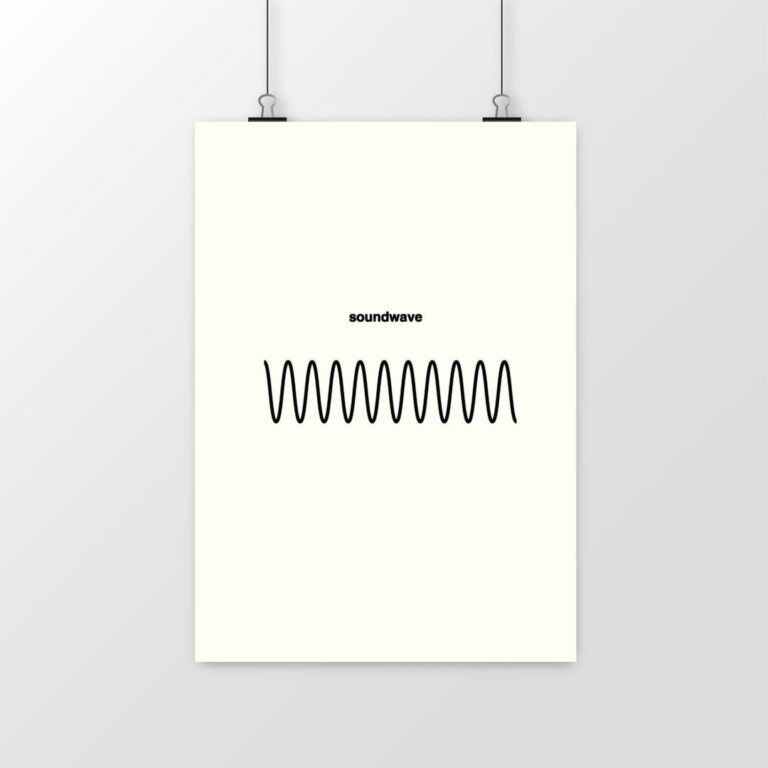 Soundwave Poster, Music Themed Minimalist Wall Poster - Etsy
