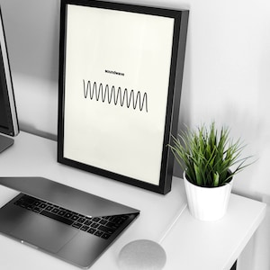 Soundwave Poster Music Themed Minimalist Wall Poster - Etsy