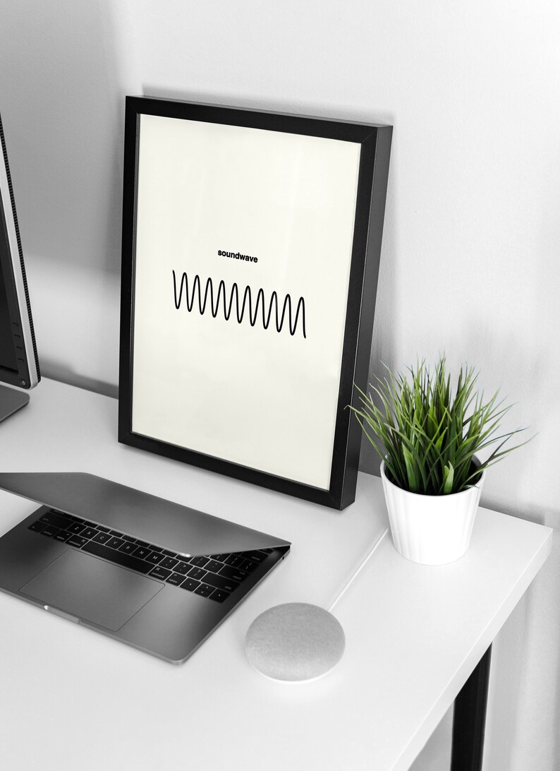 Soundwave Poster Music Themed Minimalist Wall Poster - Etsy