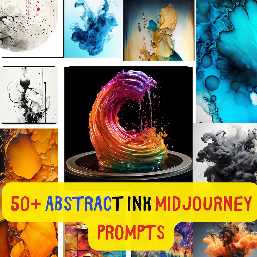 Unlock Boundless Creativity With Midjourney: Digital Abstract - Etsy