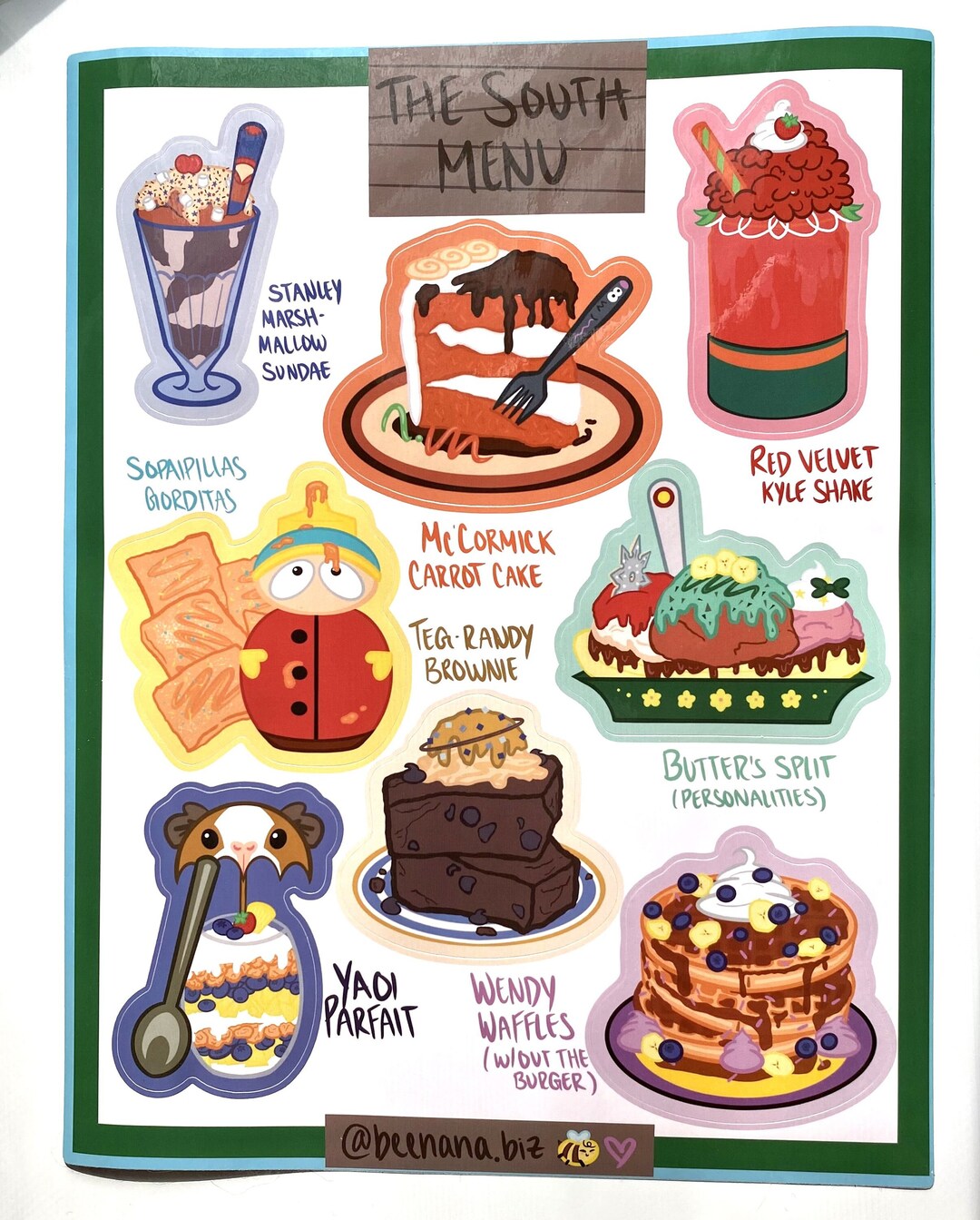 SP Pastries Sticker Sheet - Etsy