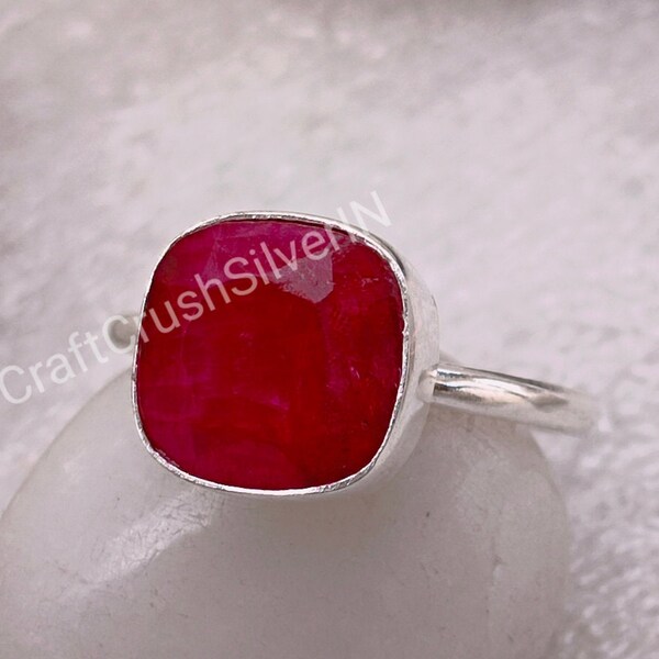 Raw Ruby Ring - Etsy