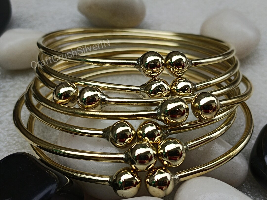 Thick West Indian Bangles, Set of 9 Bangles, Brass Bangles, Bangles ...