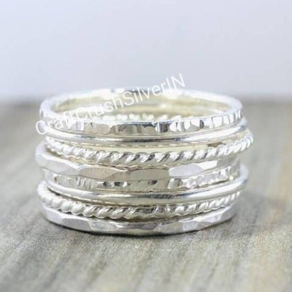 Silver Stacking Ring - Etsy