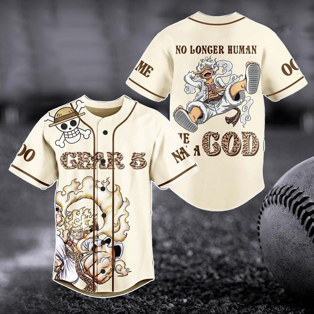 Personalized One Pie-ce Gear 5 Baseball Jersey Po-ke-mon - Etsy