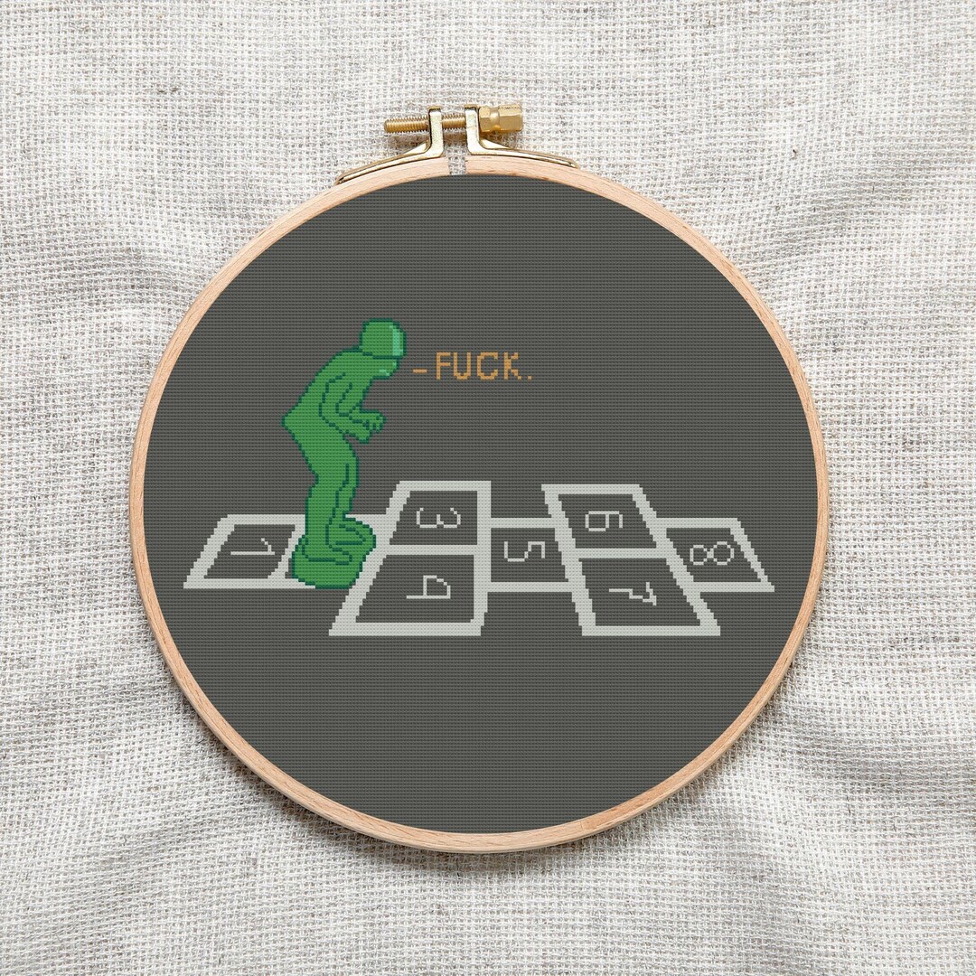 G. I. Joe Cross Stitch Pattern, Funny Counted Cross Stitch, Swearing ...