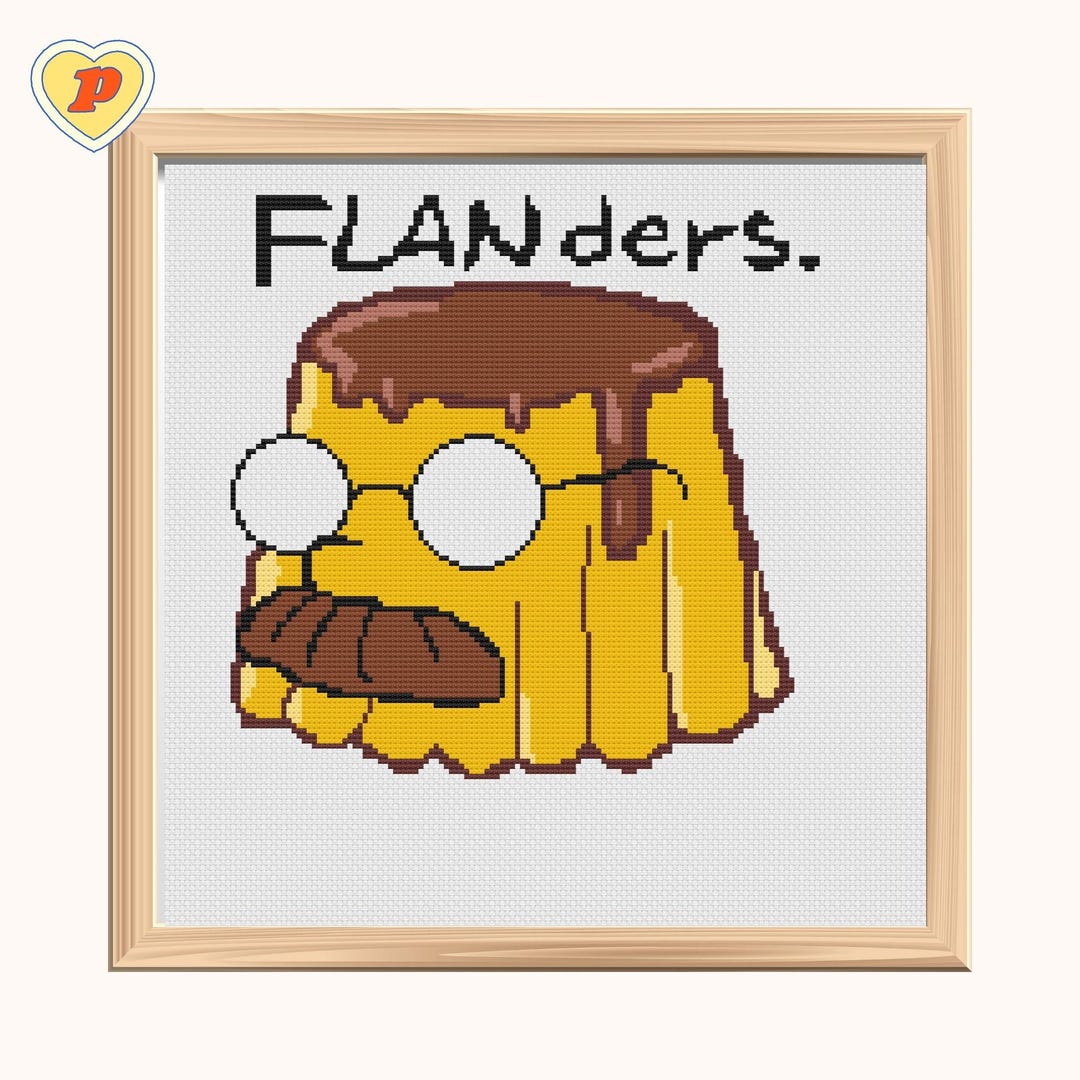 Flan-ders Funny Cross Stitch Pattern, - Etsy