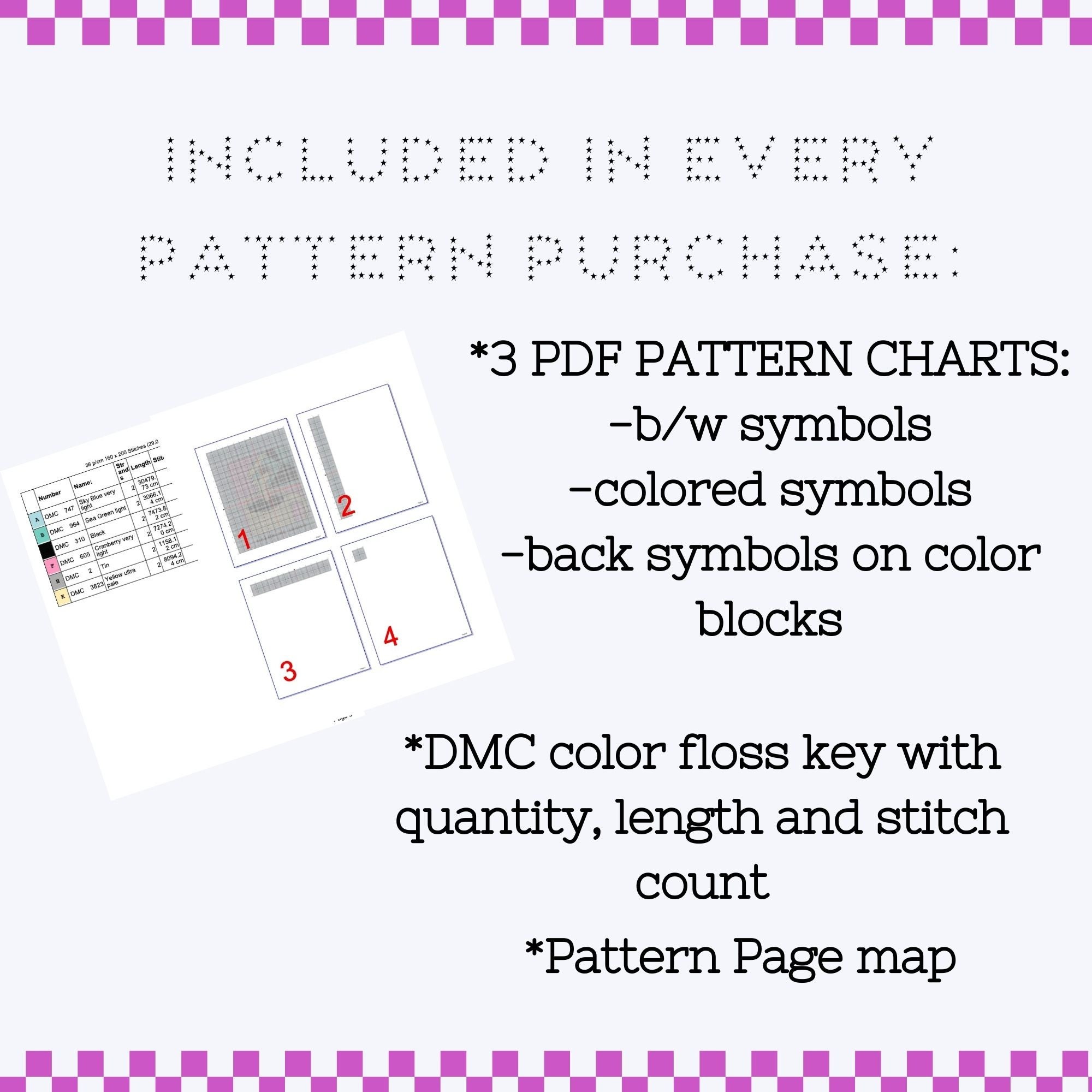 Pink Pixel Side Eye Octopus Cross Stitch Pattern, Instant Pdf Download ...