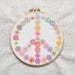 Pastel Flower Peace Sign Cross Stitch Pattern (PDF Files) - Etsy
