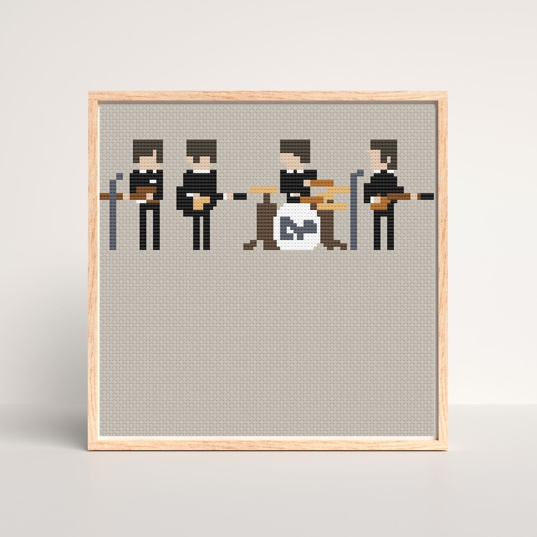 The Beatles Cross Stitch Pattern: Band Portrait (PDF Pattern) - Etsy