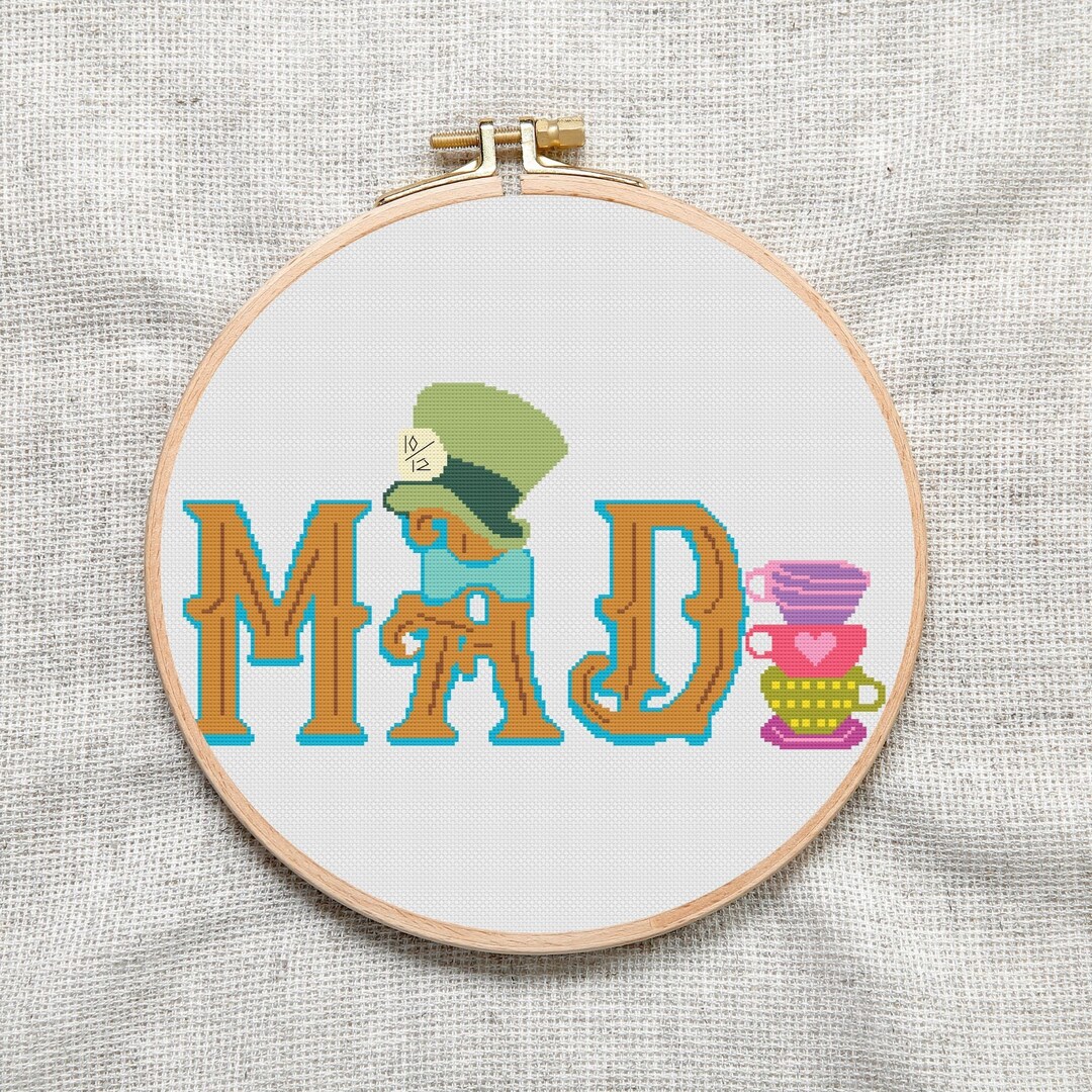 Dual Version Mad Cross Stitch Pattern, Instant PDF Access and Instant ...