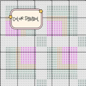 Rainbow Geometric Cross Stitch Pattern, Modern Cross Stitch Digital PDF ...