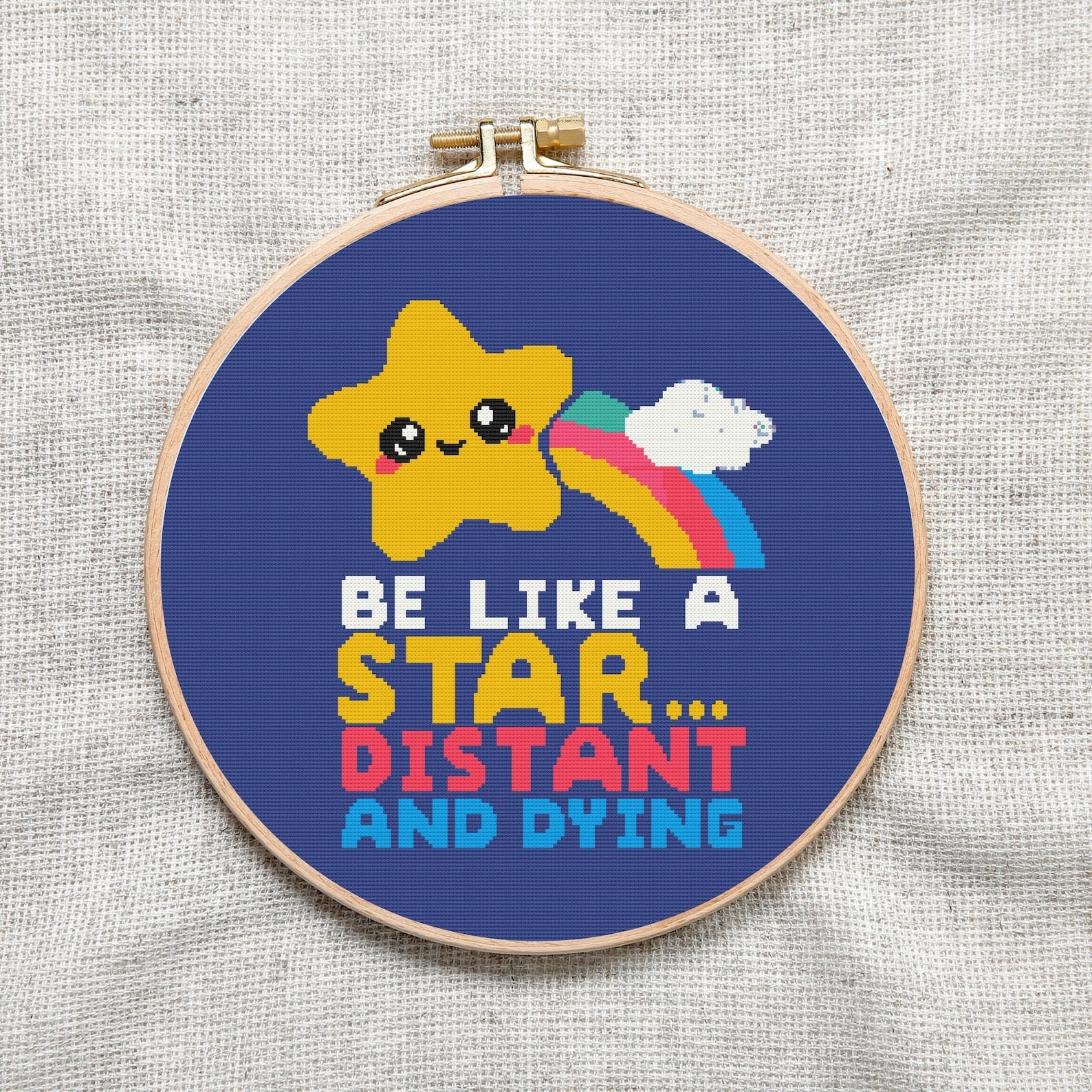 Dying Star Sarcastic Cross Stitch Pattern, Instant Pdf Download, Funny ...