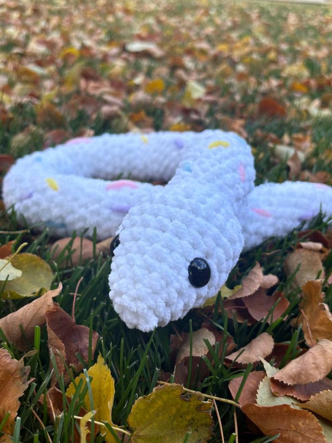 Jumbo Confetti Cake Crochet Snake Plushie - Etsy
