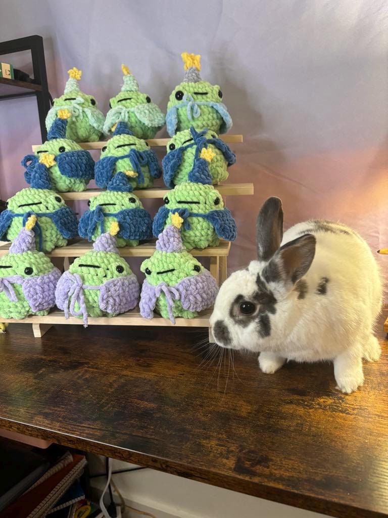 Crocheted Wizard Frogs Handmade Amigurumi - Etsy