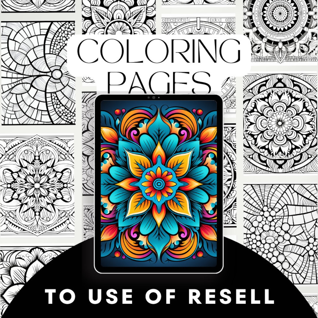 30 Premium Coloring Pages to Use or Resell Resalable Coloring Book ...